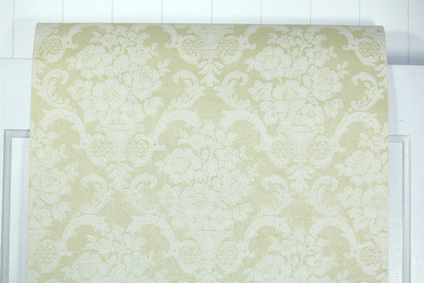1960s Floral Damask Vintage Wallpaper – Hannah's Treasures Vintage ...