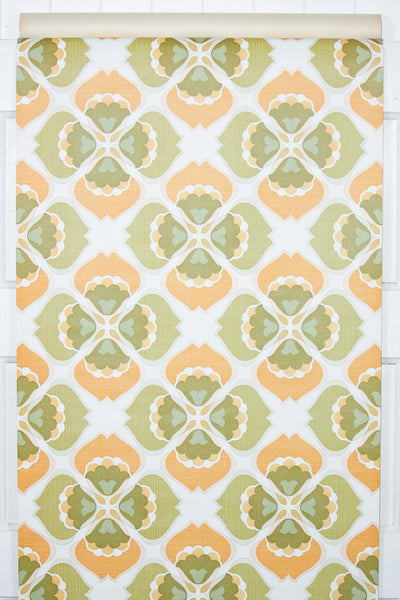 1970s Geometric Vintage Wallpaper – Hannah's Treasures Vintage Wallpaper