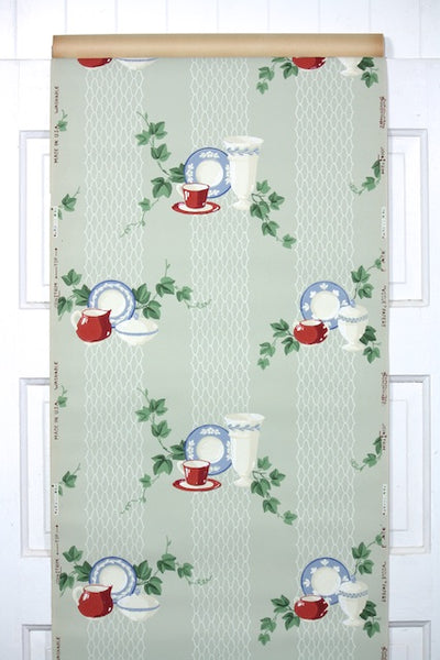 1940s Kitchen Vintage Wallpaper – Hannah's Treasures Vintage Wallpaper