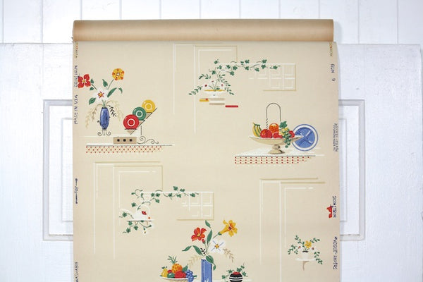 1940s Kitchen Vintage Wallpaper – Hannah's Treasures Vintage Wallpaper