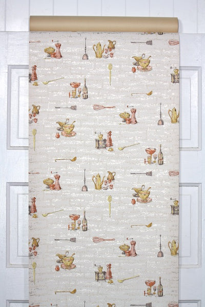 1950s Kitchen Vintage Wallpaper – Hannah's Treasures Vintage Wallpaper