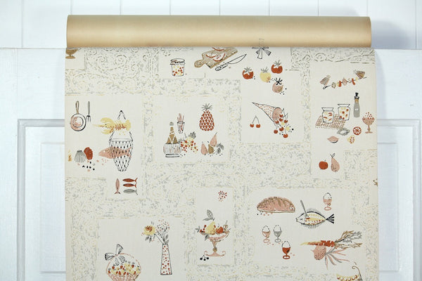 1950s Kitchen Vintage Wallpaper – Hannah's Treasures Vintage Wallpaper