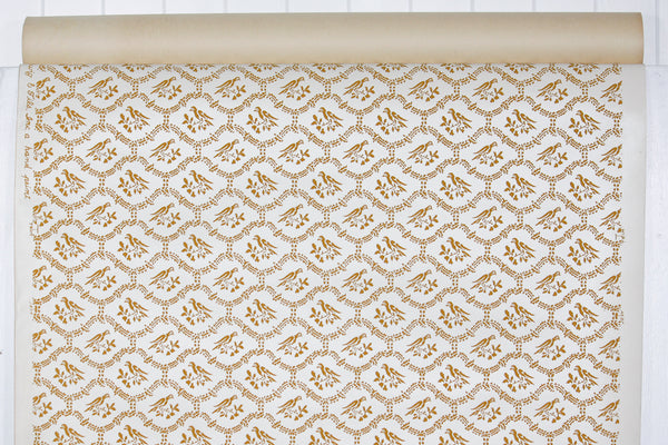 1970s Floral Hand-Print Vintage Wallpaper – Hannah's Treasures Vintage ...