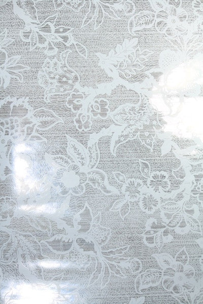 1970s Floral Mylar Vintage Wallpaper – Hannah's Treasures Vintage Wallpaper
